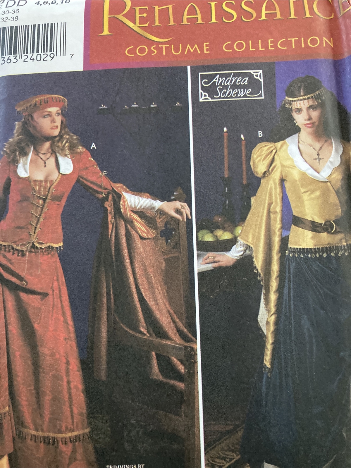 Simplicity Pattern 9246 Misses' Renaissance Costumes Sizes 4 to 10 ...