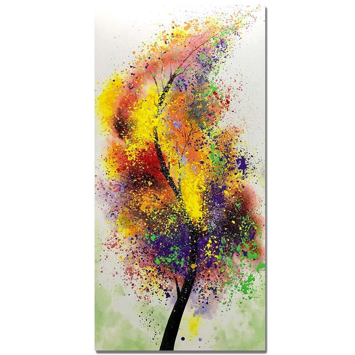Colorful Tree Oil Paintings