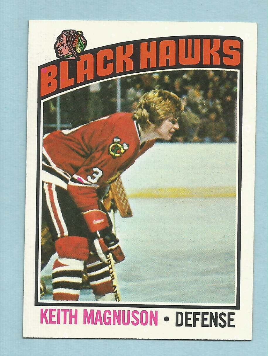 1976-77 Topps Hockey Keith Magnuson #125 Chicago Black Hawks NM/MT | eBay