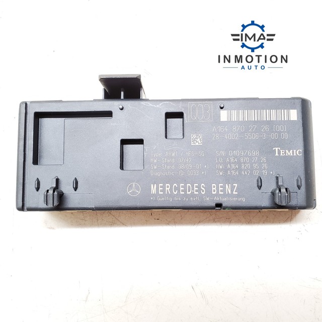 MERCEDES W164 Ml Tailgate Auto Control Module A1648702726 for sale ...