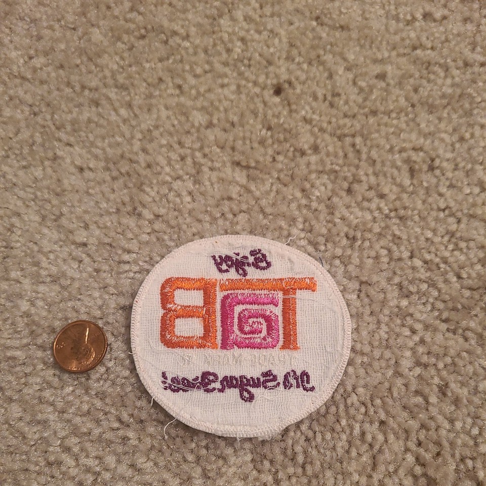 Nice Vintage 3" Round Enjoy Tab Its Sugar Free Patch. Rare | eBay