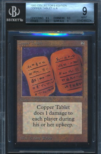 Collectors’ Edition Copper Tablet BGS 9 Graded Magic MTG (6024) | eBay