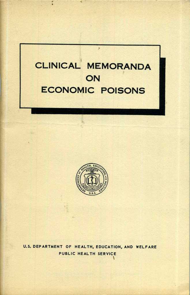 Clinical Memoranda on Economic Poisons | eBay