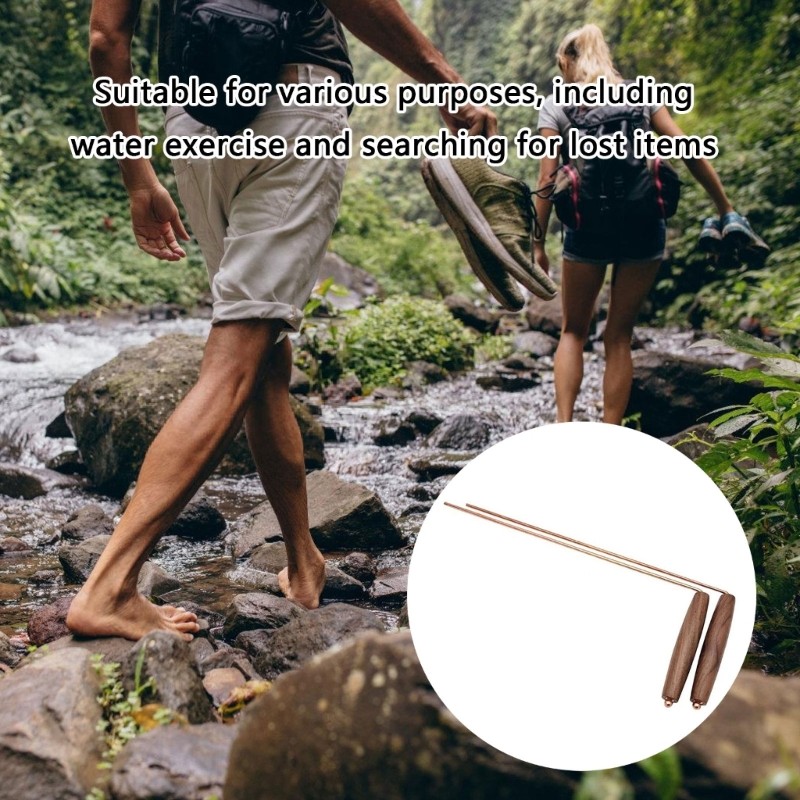 Metal Dowsing Rod Wooden Handle for Paranormal Investigations Evil ...