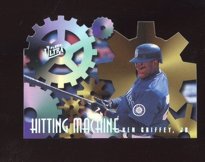 1996 Fleer Ultra Hitting Machine Die-Cut #4 Ken Griffey Jr Mariners HOF ...