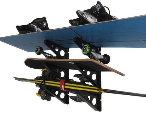 ABS Plastic Ski and Snowboard Storage Rack, Black, 20 in | eBay