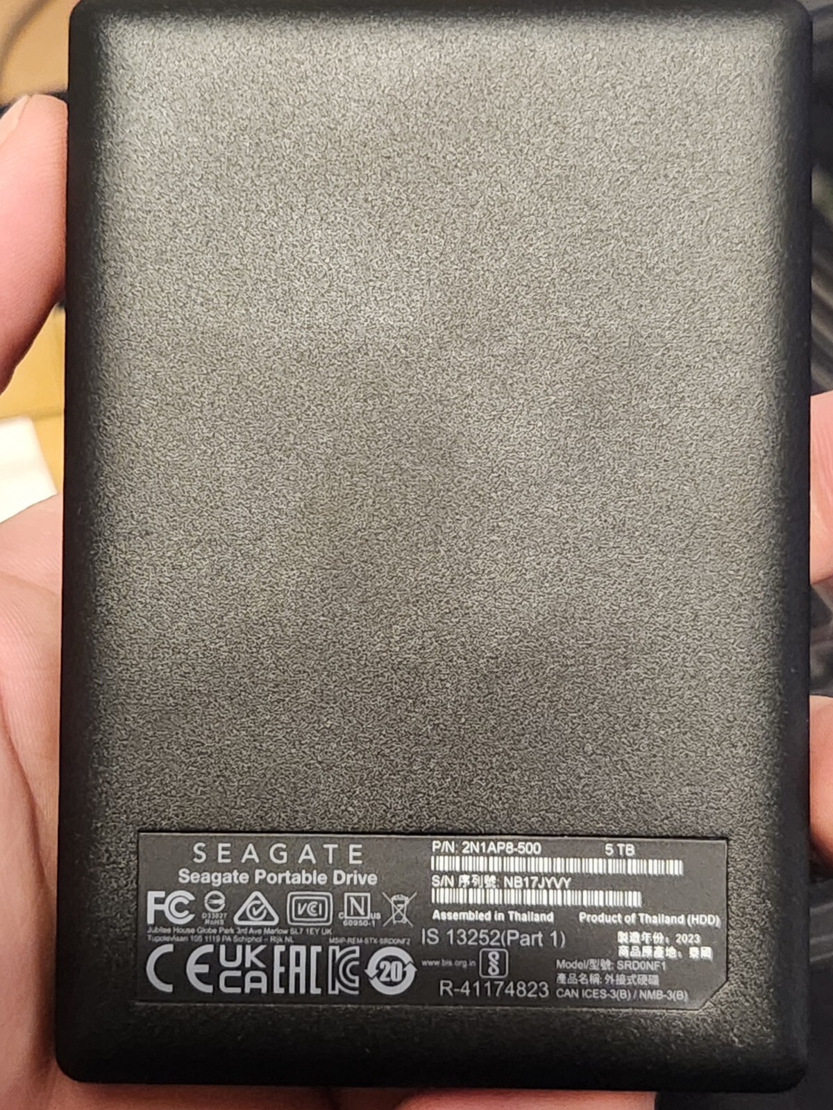 Seagate Portable Hard Drive 5TB SRD0NF1 USB 3.0 External Portable HD ...