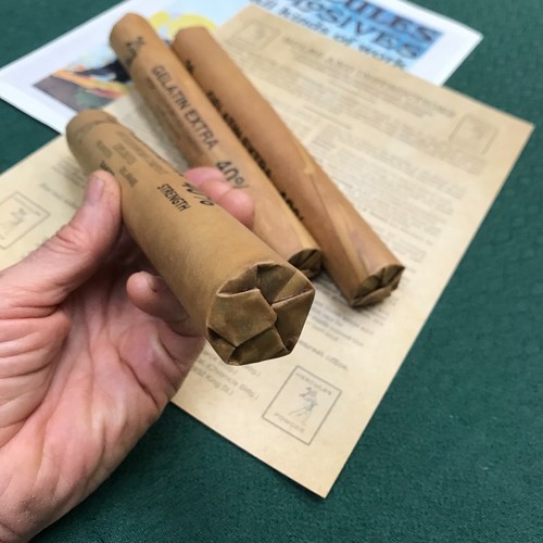 inert Hercules dynamite sticks, set of 3 w/instructions and poster | eBay