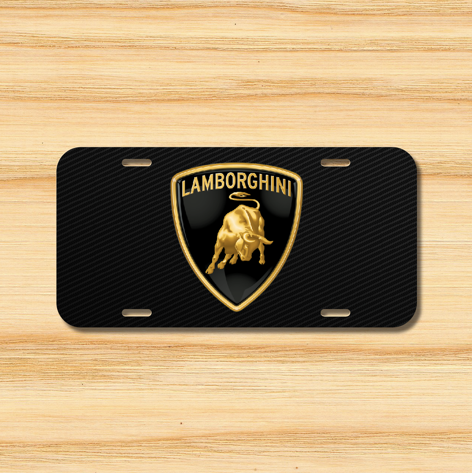 LAMBORGHINI Vehicle License Plate Aventador Huracán Exotic Sports Lambo ...