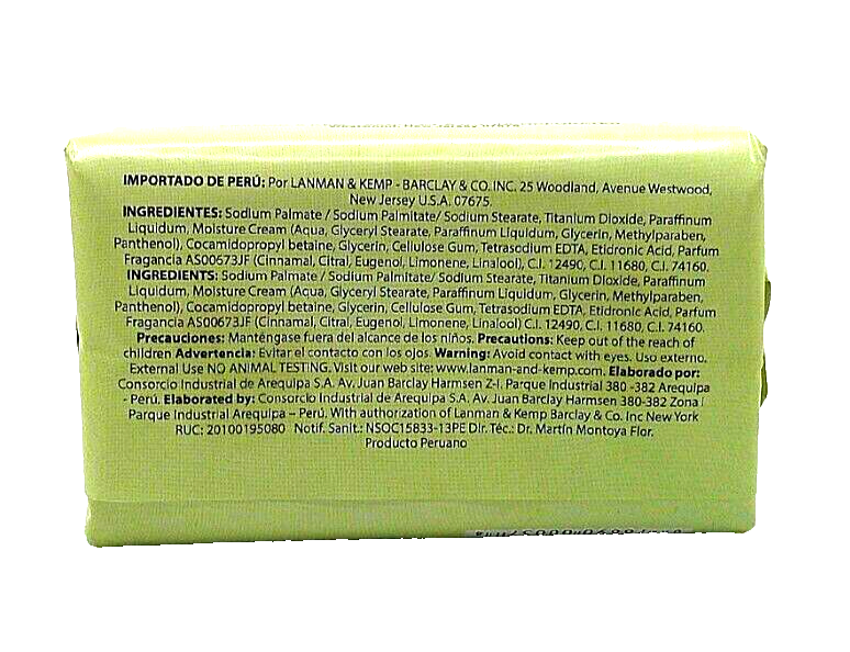 Murray & Lanman Florida Water Soap 3.35oz Bar - Refreshing & Iconic ...