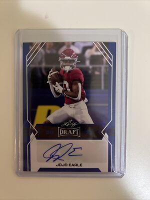 J 2022 Leaf Draft Football Jojo Earle RC Auto Alabama Blue #BA-JE1 | eBay