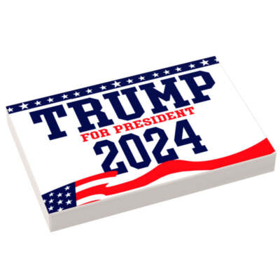 Trump 2024 Election USA Campaign Sign (2x3 Tile) made using LEGO part ...