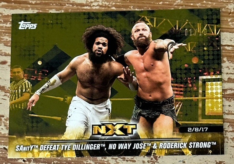 2017 Topps WWE NXT Sanity Gold Parallel Card #’d 1/10!! | eBay