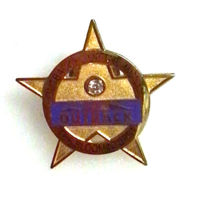 Outback Steakhouse Outbacker of the Month Employee Pin Flash Flair Gold ...