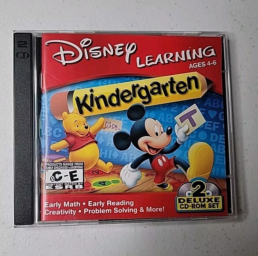 Disney Mickey Mouse Kindergarten PC GAME Home School Learning 4-6 (CD ...