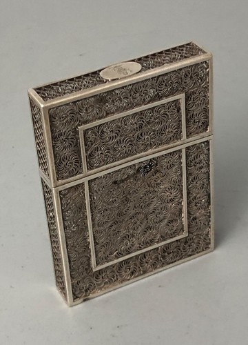 Antique Chinese Solid Silver Crested Card Case Damaged ELZX | eBay