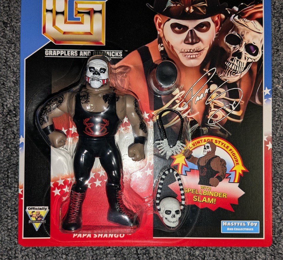 WWE WWF Papa Shango Action Figure Hasttel Toys Grapplers & Gimmicks ...