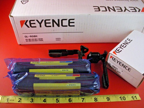 Keyence GL-R08H Safety Light Curtain Set GL-R08H-T GL-R08H-R Sensor GL ...