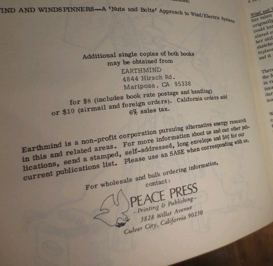 The Homebuilt Wind-Generated Electricity Handbook - Michael Hackleman 1975 9781603220828| eBay