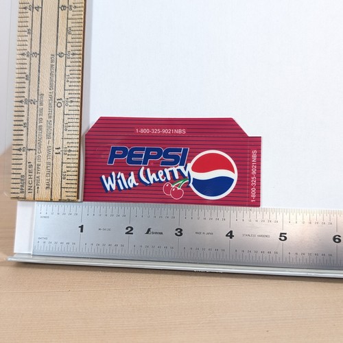 Wild Cherry Pepsi vintage NOS Soda Vending Machine Flavor Strip retro ...