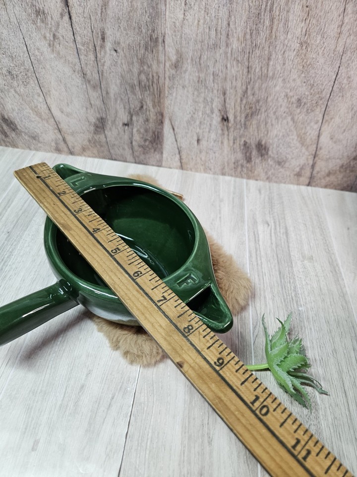 Vintage Jack Spratt Nothingness Inc Green Pottery Gravy Separator Sauce ...