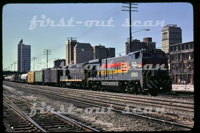 T Original Slide - Family Lines SCL 5130 GE BQ23-7 Action w/ Freight ...