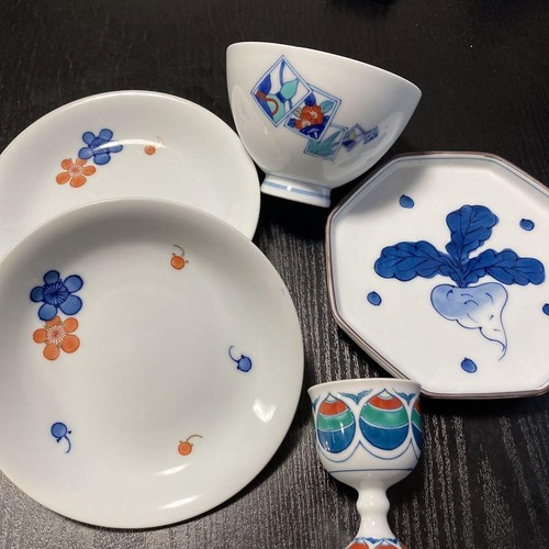 Arita Ware Imari 5-Piece Set, Kasan Monemon, Vintage, Some wear, No ...