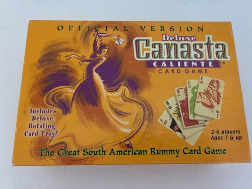Vtg Deluxe Canasta Caliente Rummy Card Game Rotating Tray Complete Set ...