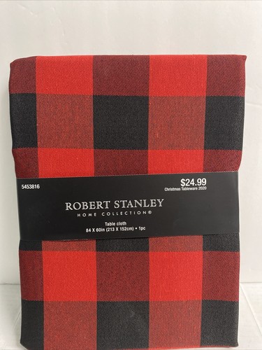 Robert Stanley Home Collection Christmas Tablecloth 84 X 60” Northwood ...