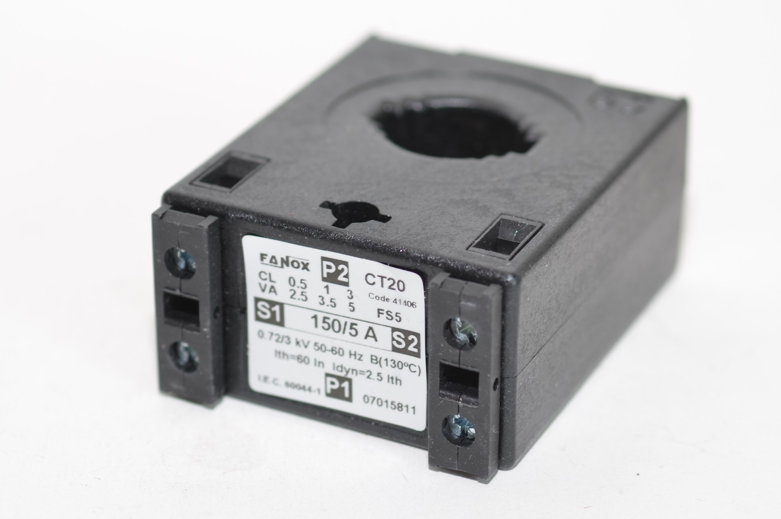 FANOX CT20 150/5A Ringkern-Transformator / Transformer, Ratio 150/5A ...