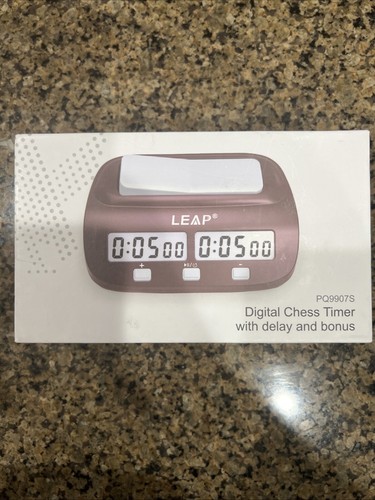 Leap Digital Chess Timer with Delay & Bonus NEW IN BOX | eBay