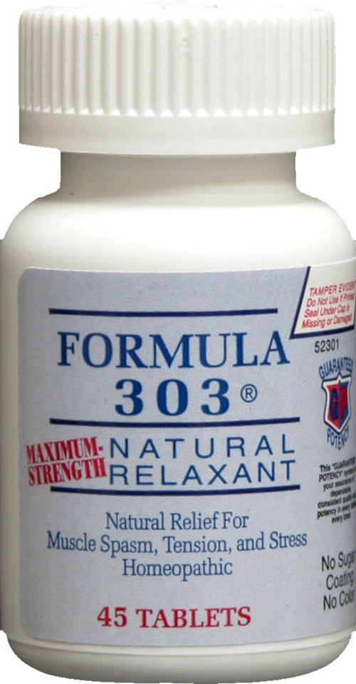 Formula 303 Maximum Strength Natural Muscle Relaxant for Spasms and ...