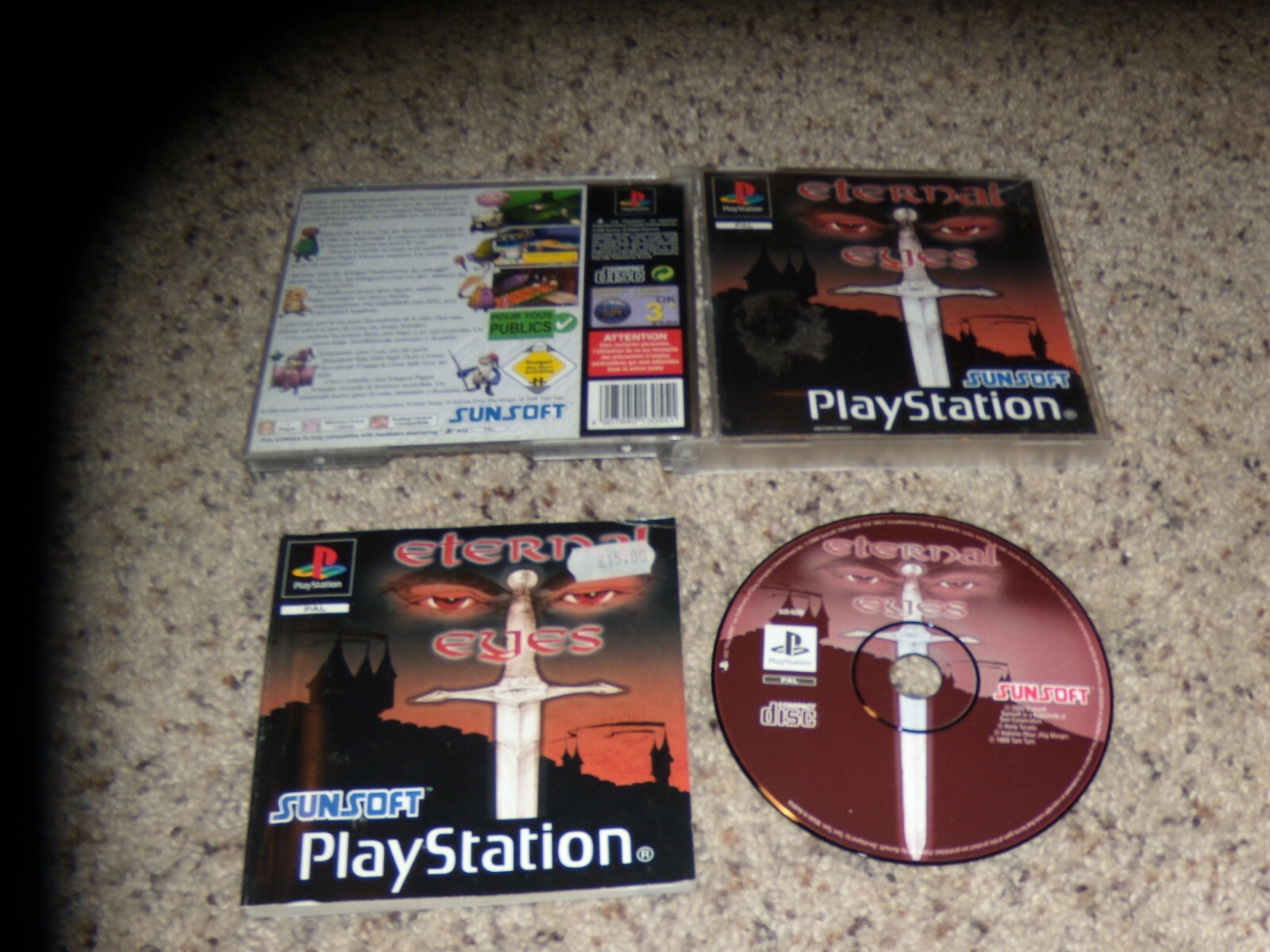 Eternal Eyes Playstation 1 PS1 Pal Version Complete | eBay