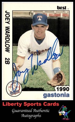 1990 Team Best Joey Wardlow #10 Authentic Autographed Card Gastonia ...