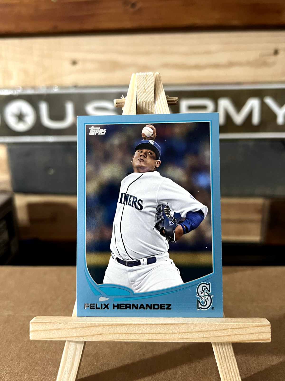 Felix Hernandez Seattle Mariners 2013 Topps Light Blue Border Parallel ...
