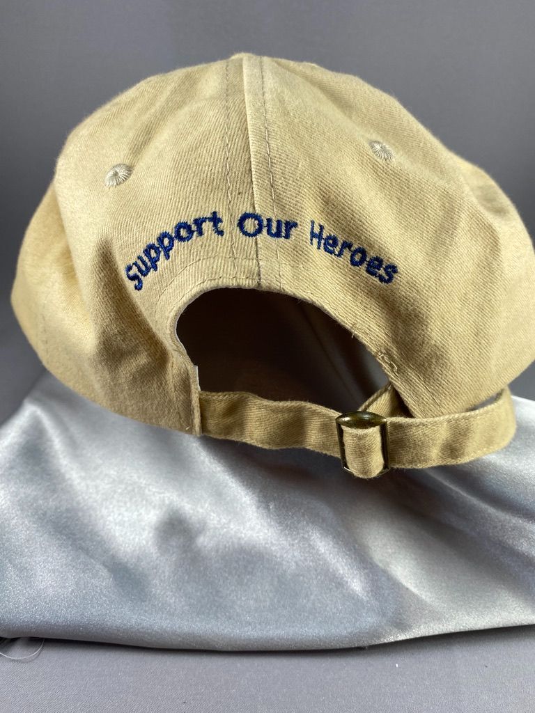 USO Baseball Cap Support Our Heroes Tan One Size Buck… - Gem