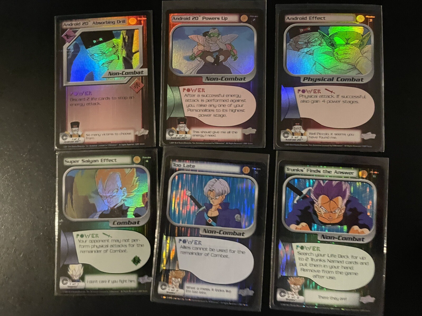 Dragonball Z DBZ CCG Complete Foil Unlimited Trunk Saga Set + Ultra ...