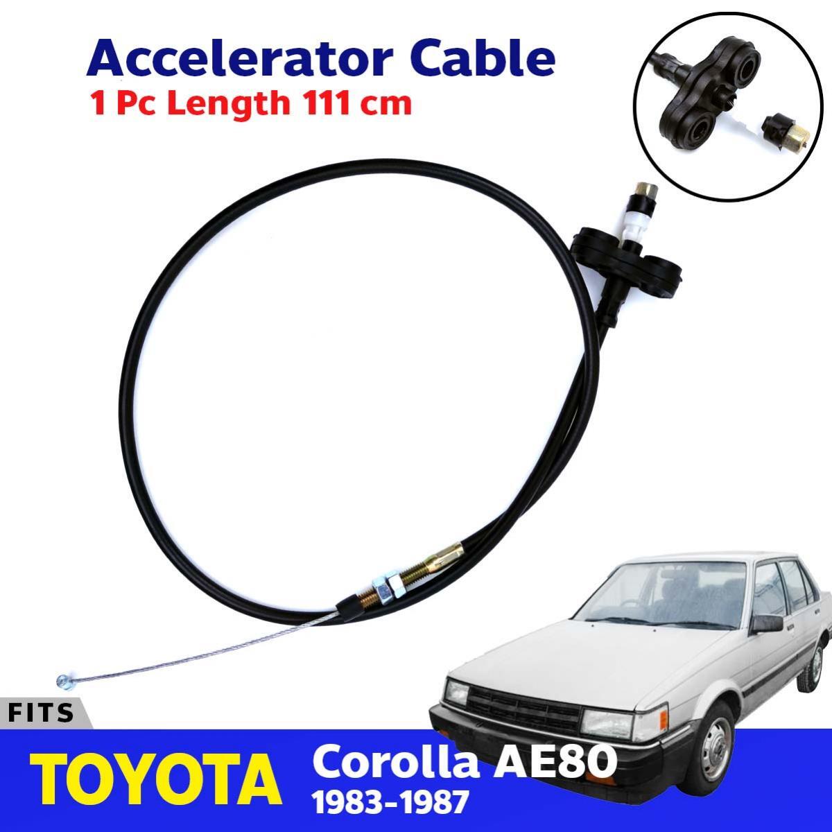 For Toyota Corolla AE80 4D Sedan 1983-87 Accelerator Control Throttle Cable | eBay