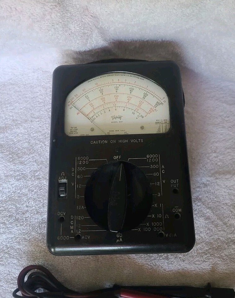 Triplett Model 630 Analog Multimeter *Untested* | eBay