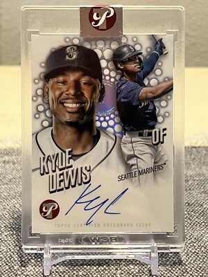 2022 Topps Pristine Kyle Lewis Fresh Faces Encased Auto FFA-KL Mariners ...