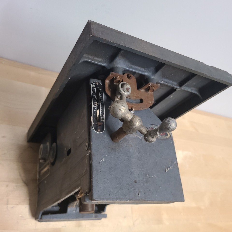 SEARS/Craftsman Dunlap Tilt-top Mini Bench Saw 7” Table Saw 103-0207 ...