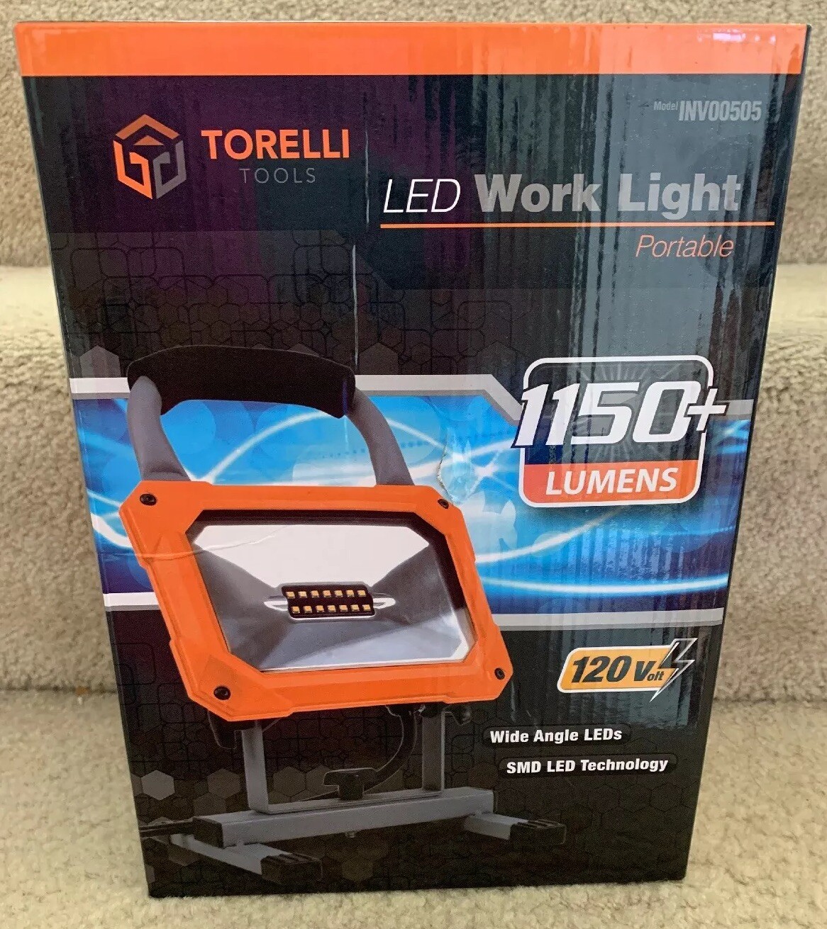 Torelli LED Work Light model INV00505, 1150+ Lumens, Wide Angle LED's ...