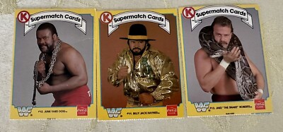 Lot of 3 1987 Circle K Supermatch WWF Wrestling Cards #5 | eBay