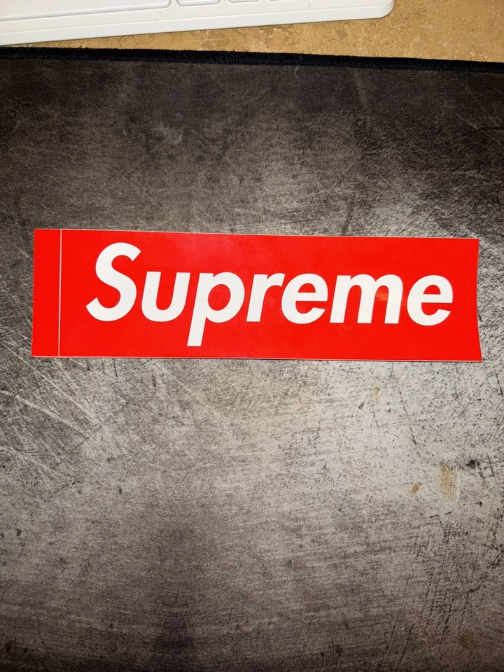 Supreme Red Box Logo Sticker 100% Authentic | eBay