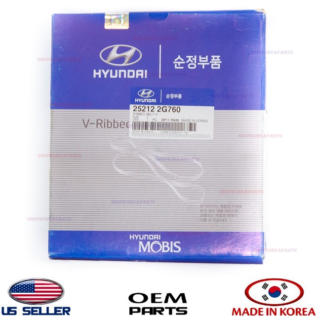 SERPENTINE BELT FAN BELT GENUINE!!! FOR VARIOUS HYUNDAI KIA 2.0L 2.4L ...