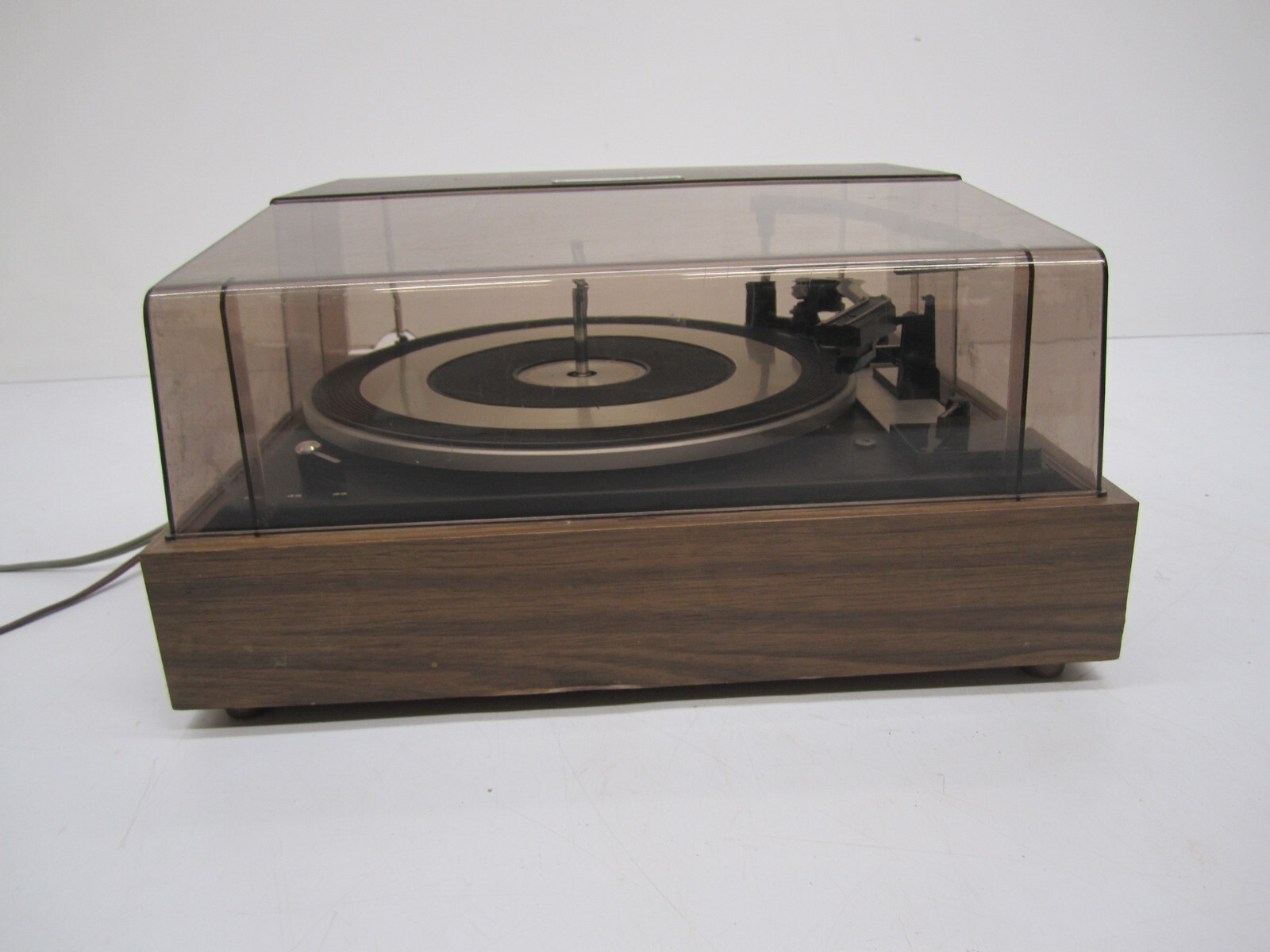 Vtg Craig Model H120 Turntable Record Player & Dust Cover Lid Powers On ...