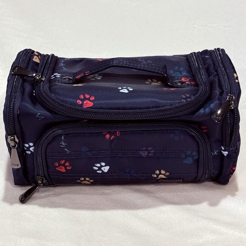 New Lug Cosmetic Bag Mini Trolley Dog Paws Prints Blue NWT NEW | eBay