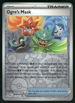 Ogre's Mask 118/131 Uncommon Reverse Holo Pokemon NM | eBay
