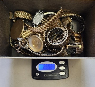 258 Grams Gold Filled & RGP Top Scrap Watch Bands And Cases. | eBay