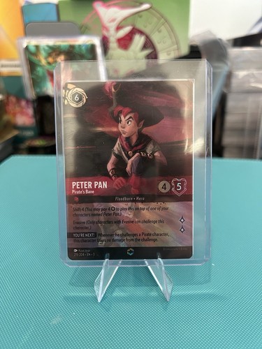 Disney Lorcana TCG Peter Pan Enchanted Card # 215/204 Pirate's Bane NM ...